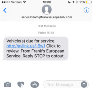 Service Reminders | AutoVitals