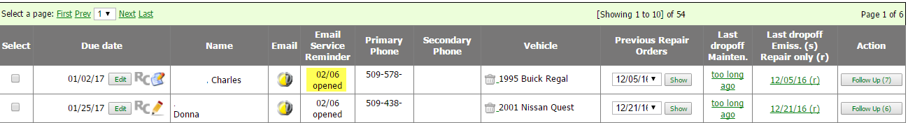 Service Reminders | AutoVitals